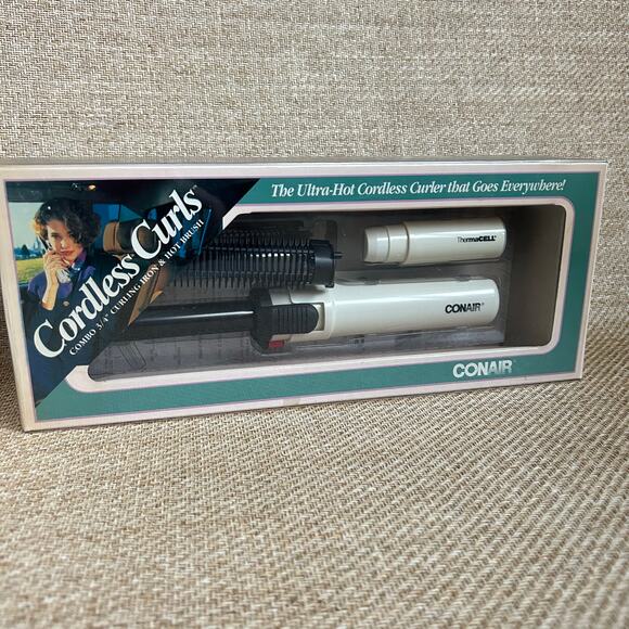 Conair | Hair | Vintage Conair Cordless Curls Set 98s Vanity Display ...